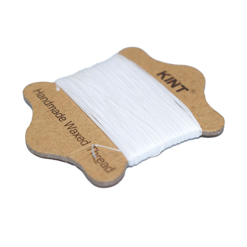 Nylon Thread, Waxed Nylon Cord, White, 0.45mm, 20m/package – Bead Lot